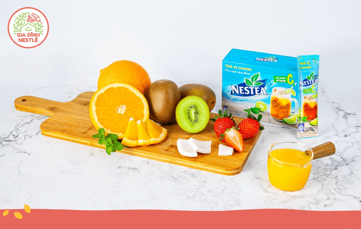 Cách pha trà chanh NESTEA detox tại gia, giải khát tức thì